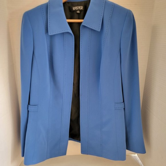 Kasper | Jackets & Coats | Kasper Womens Blue Career Jacket Blazer 2 ...